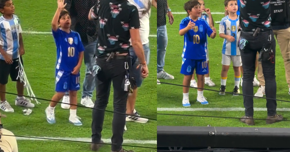 Siêu đáng yêu: Con trai Messi và khoảnh khắc xin lưới mang về nhà gây ...