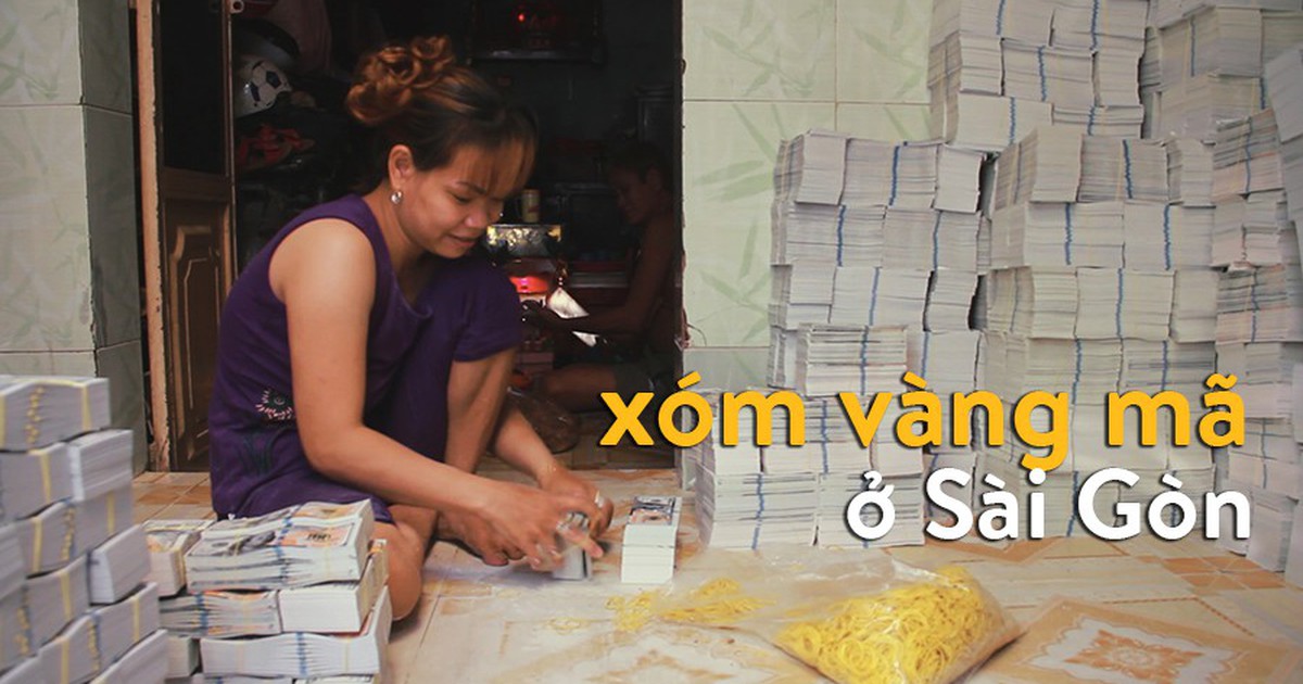 Tiền âm phủ ở Xóm vàng mã lớn nhất Sài Gòn